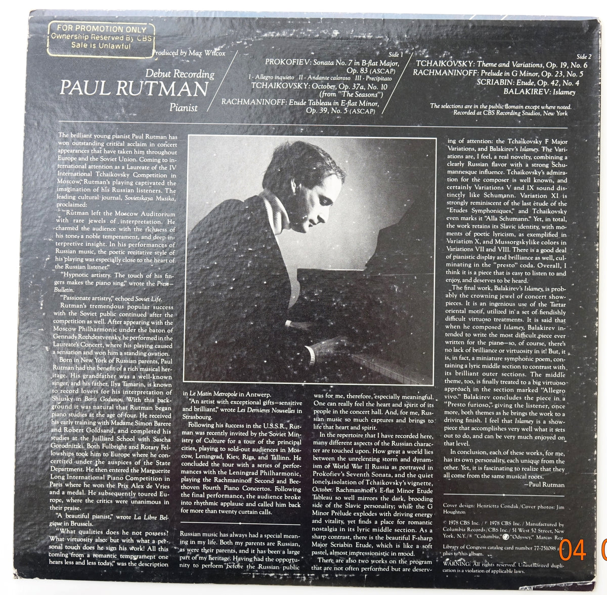 COL006: Paul Rutman - Debut Recording – Sophia Electric