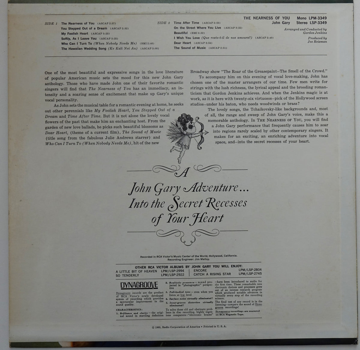 RCA013: John Gary - the Nearness of You – Sophia Electric